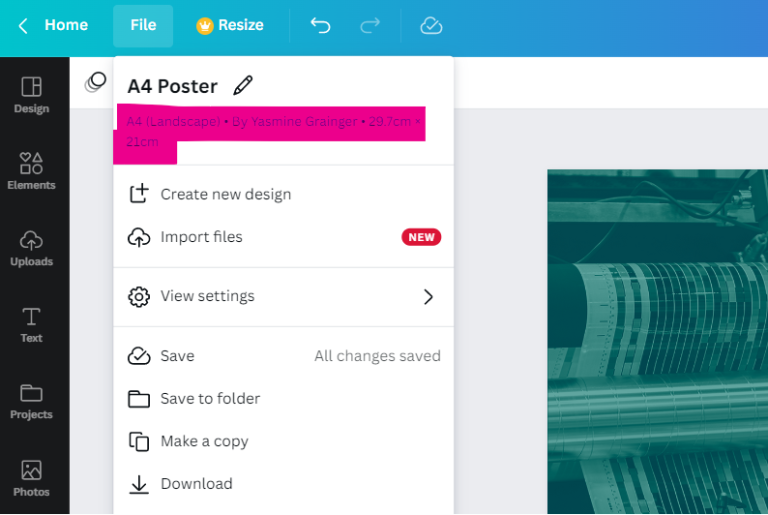 Adding Bleed In Canva - BDP Wales